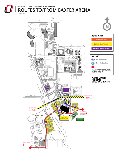UPDATED: 2024 Graduation Dates and Traffic Guidance for Baxter Arena